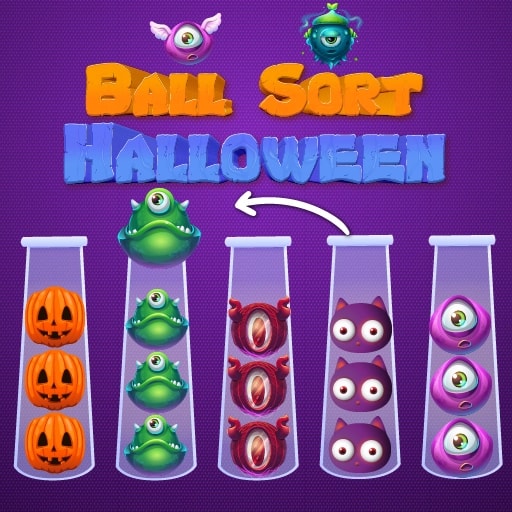 BALL SORT HALLOWEEN - Play BALL SORT HALLOWEEN on Humoq