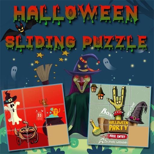 HALLOWEEN SLIDING PUZZLE - Jouez à HALLOWEEN SLIDING PUZZLE sur Humoq