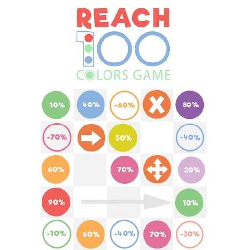 REACH 100 COLORS GAME - Play REACH 100 COLORS GAME on Humoq