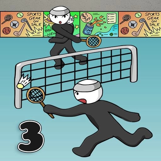 STICK FIGURE BADMINTON 3 - Play STICK FIGURE BADMINTON 3 on Humoq