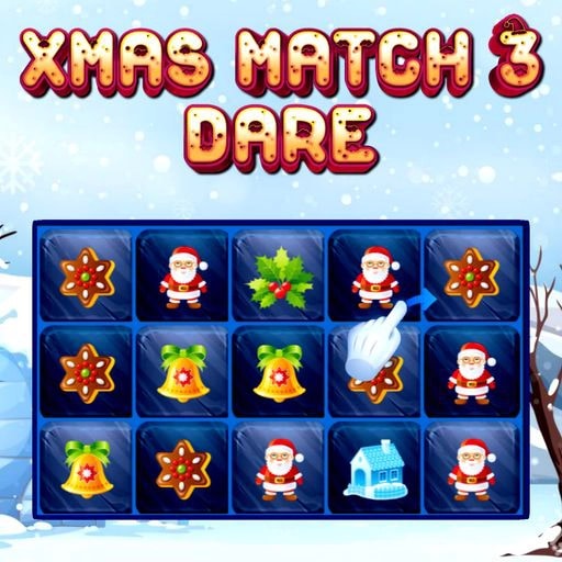 XMAS MATCH 3 DARE - Play XMAS MATCH 3 DARE on Humoq
